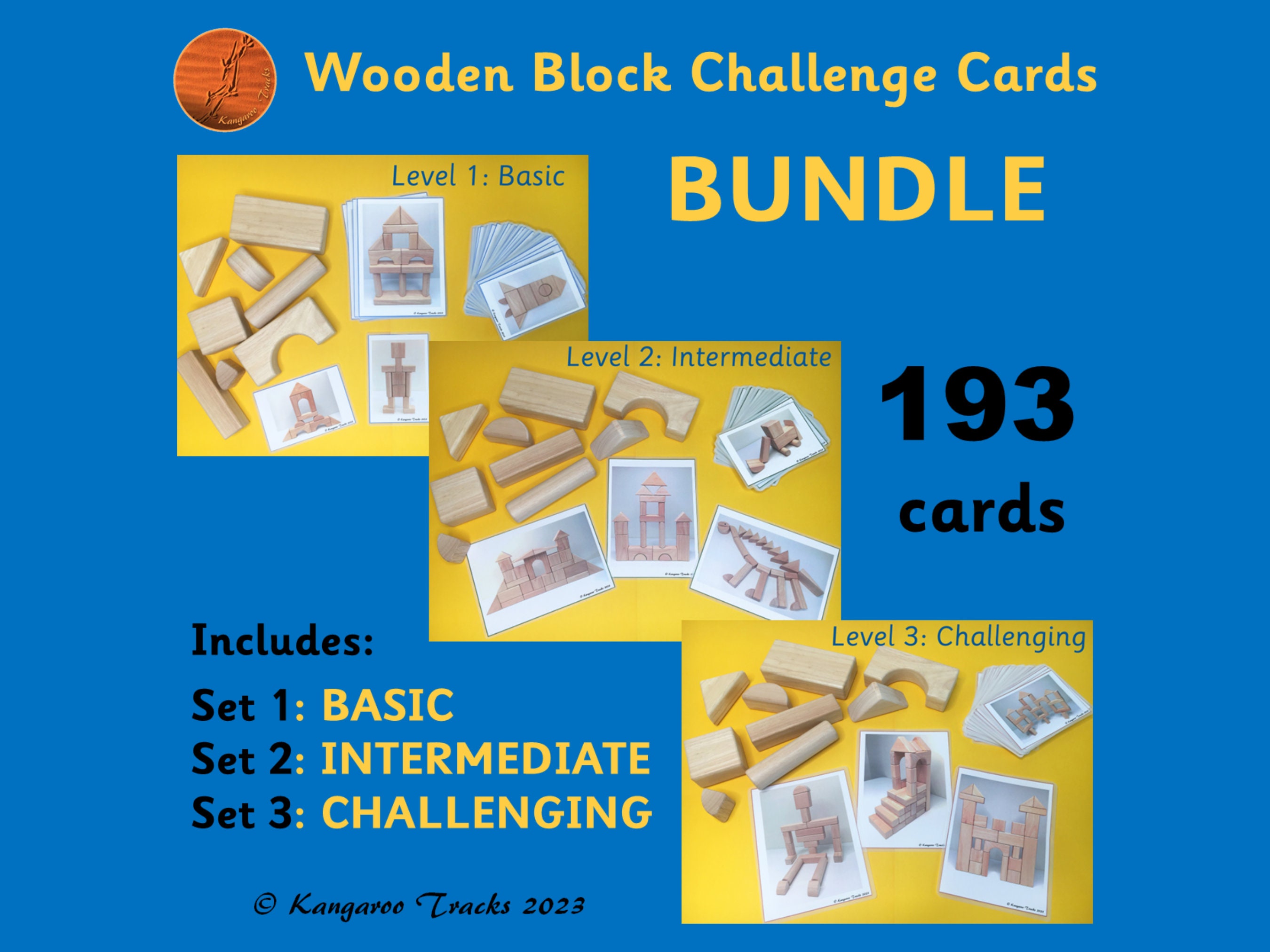 Wooden Block Building Challenge Cards for Kindergarten BUNDLE - Etsy Wooden Block Building Challenge Cards for Kindergarten BUNDLE - Etsy