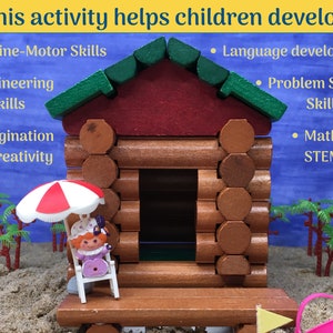 Lincoln Logs Challenge Cards: STEM Building Activity (PDF) - Etsy