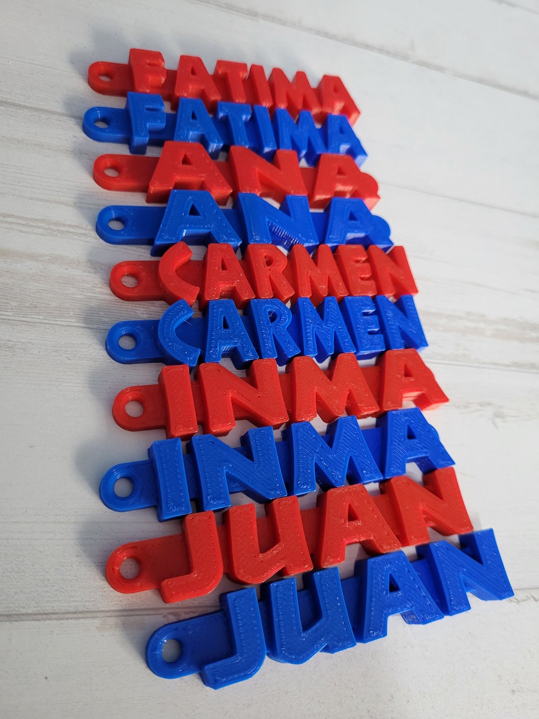 Personalized Mini Names, Ideal for Key Chains, Hanging in Suitcases and ...