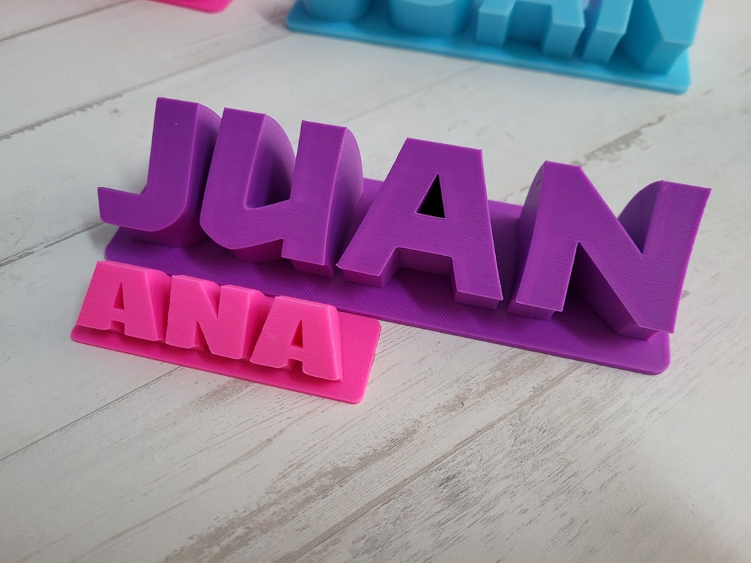 Personalized Name in 3D Ideal for Gifts, Decoration in Events, Weddings ...