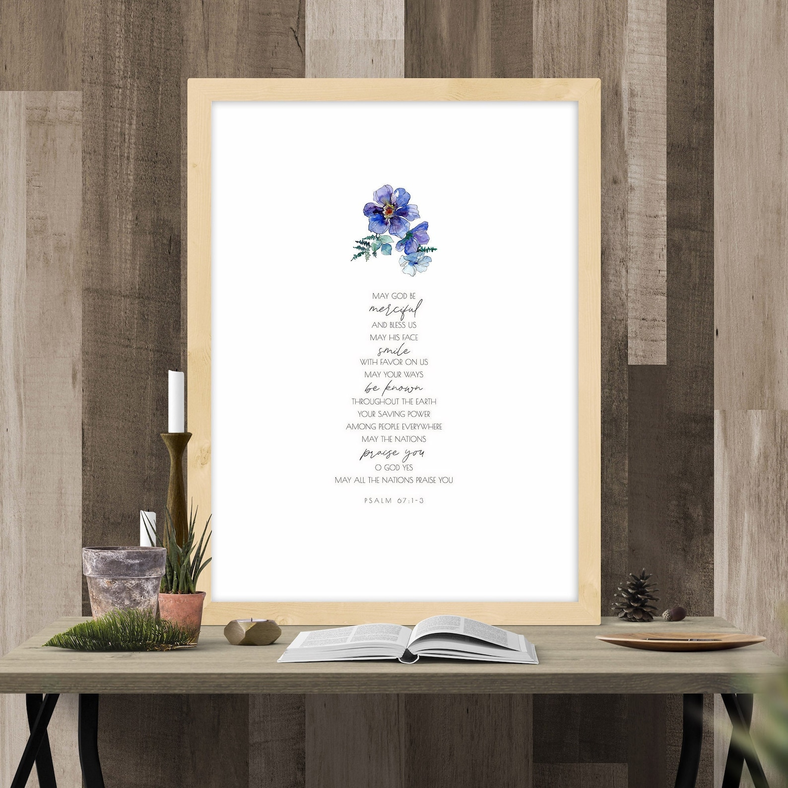 Psalm 67:1-3; May God Be Merciful and Bless Us; Scripture Bible Verse ...