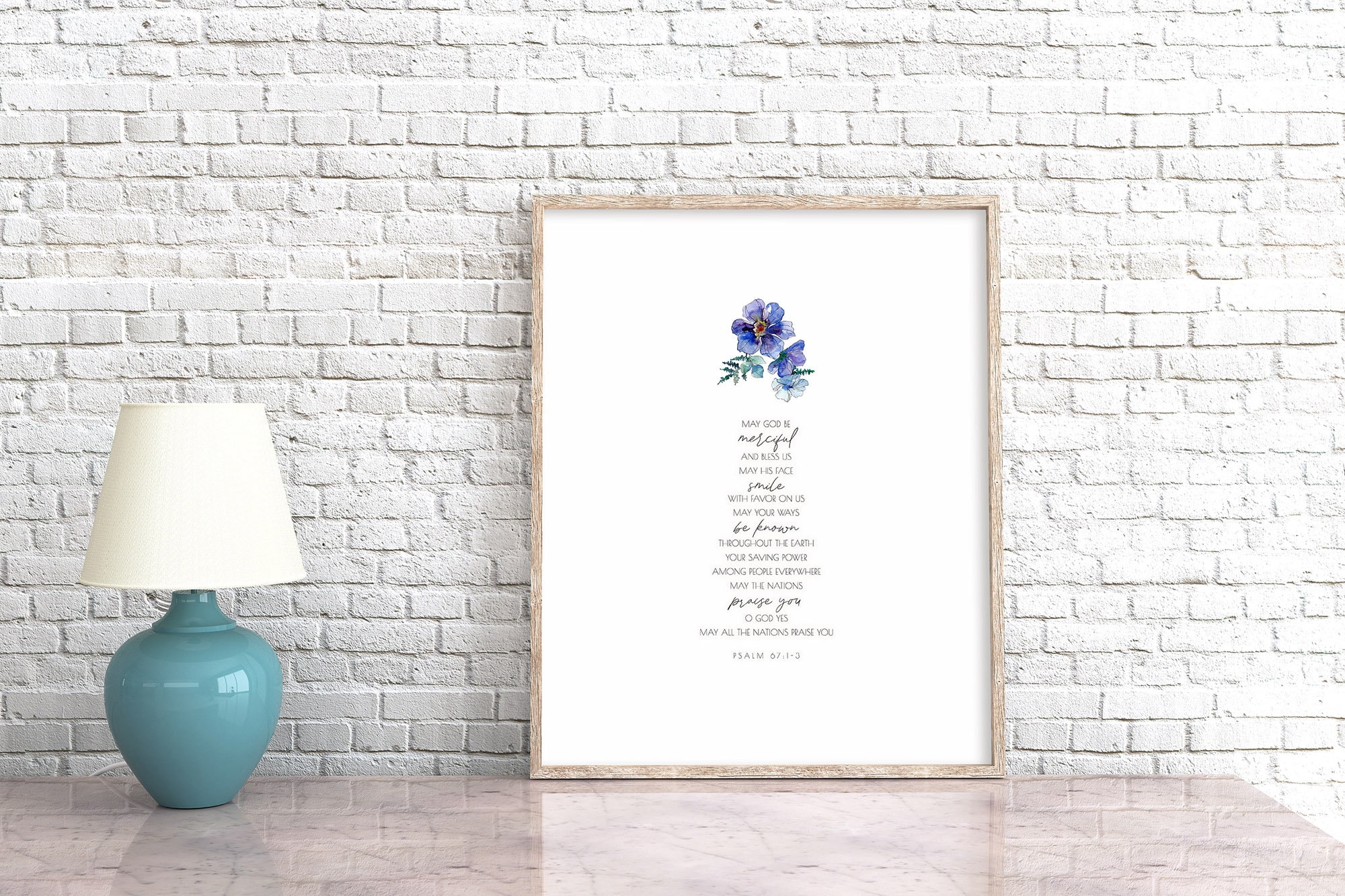 Psalm 67:1-3; May God Be Merciful and Bless Us; Scripture Bible Verse ...