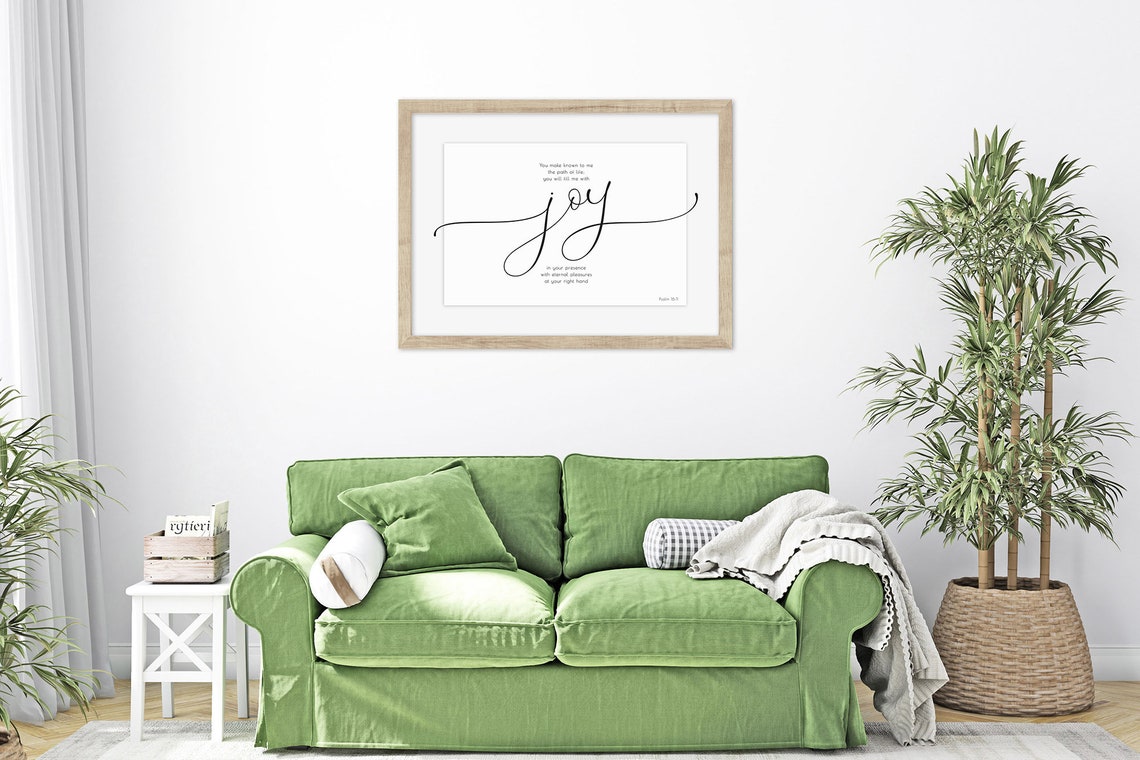 Psalm 16:11 You Will Fill Me With Joy Bible Verse Scripture - Etsy
