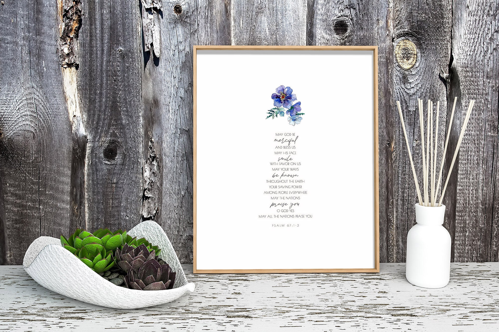 Psalm 67:1-3; May God Be Merciful and Bless Us; Scripture Bible Verse ...