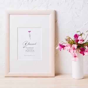 Set of 8 Blessings by Jesus From the Sermon on the Mount, Perfect ...