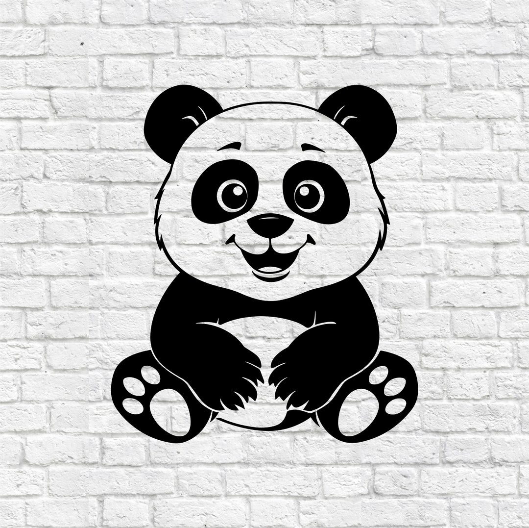 Cute Panda Svg, Cute Baby Panda Svg, Cute Animal Svg, Panda Svg Cut ...