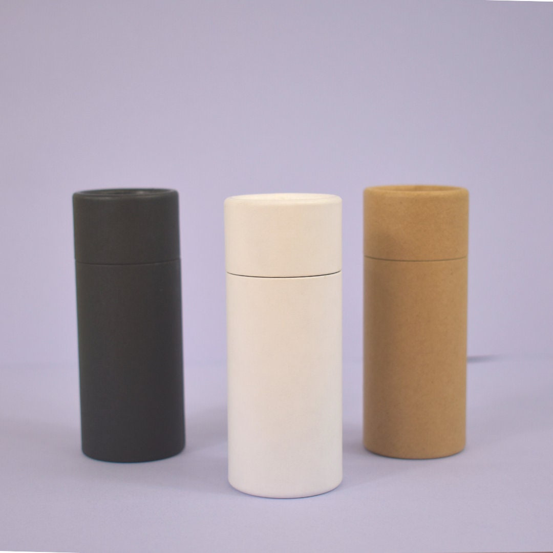 Pack of 70ml Cardboard Deodorant Tubes Biodegradable Eco-friendly Push ...