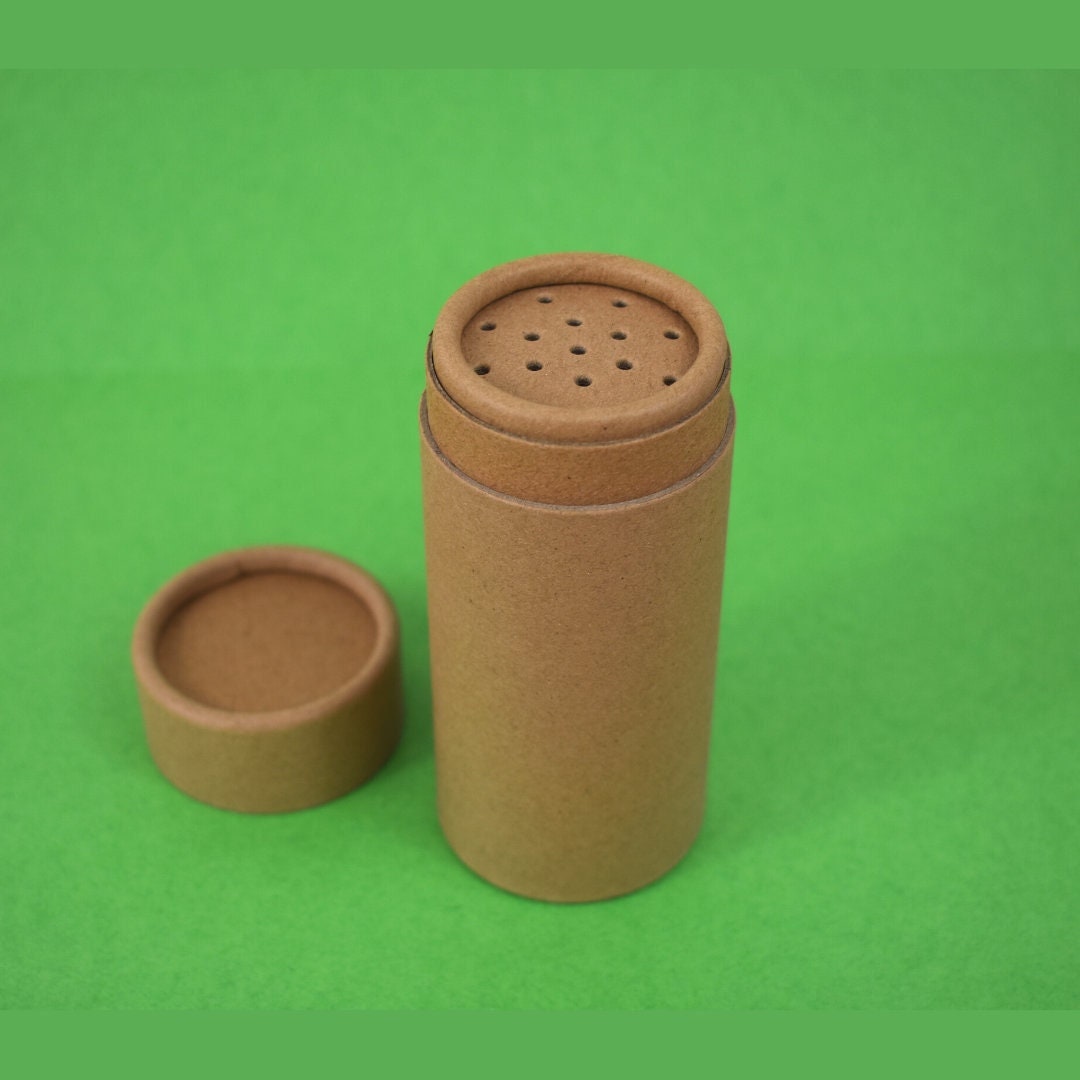 Pack of 100ml Cardboard Cosmetic Shaker Tubes Biodegradable Eco ...