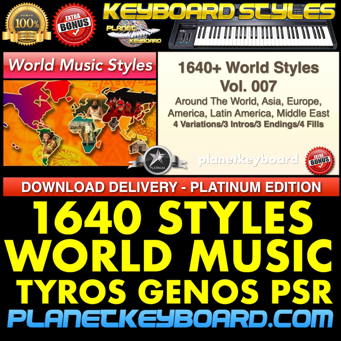 Styles for Yamaha Genos Tyros PSR-SX - 1640 World Music Styles for Your ...