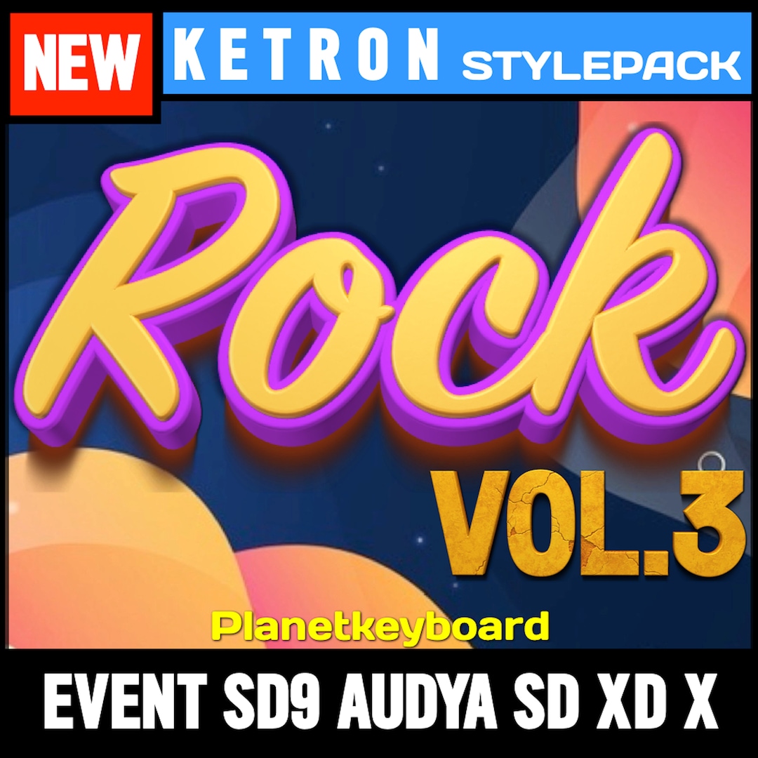 Styles Pour Ketron EVENT SD9 SD90 SD40 SD7 AUDYA SD5 X1 SD1 - Rock Vol. 03 - Styles De Rock ...