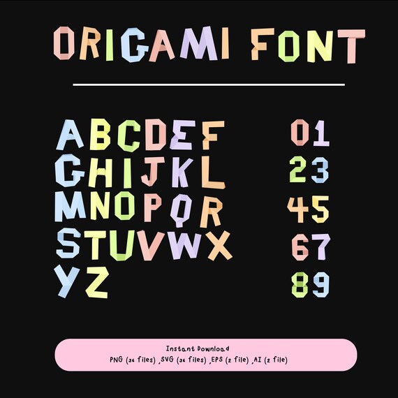 Origami Alphabet