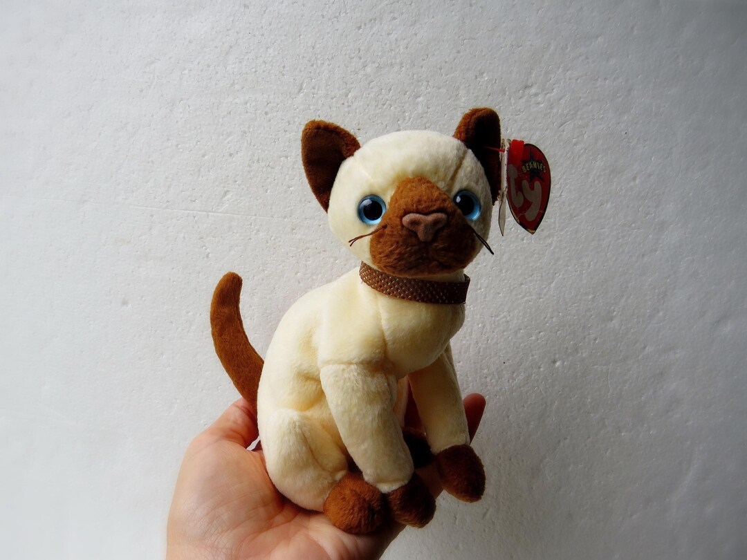 Vintage Soft Toy Siamese Cat - Etsy