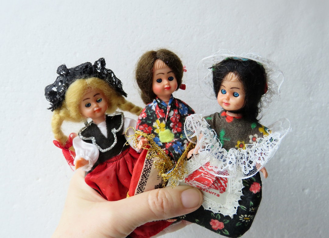 Vintage Doll Set Italian Souvenir Dolls World Collectible Dolls Lot of ...
