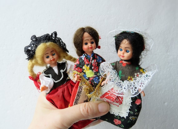 Vintage Doll Set Italian Souvenir Dolls World Collectible Dolls Lot of Traditional Dolls Small Sleeping Dolls Etsy UK