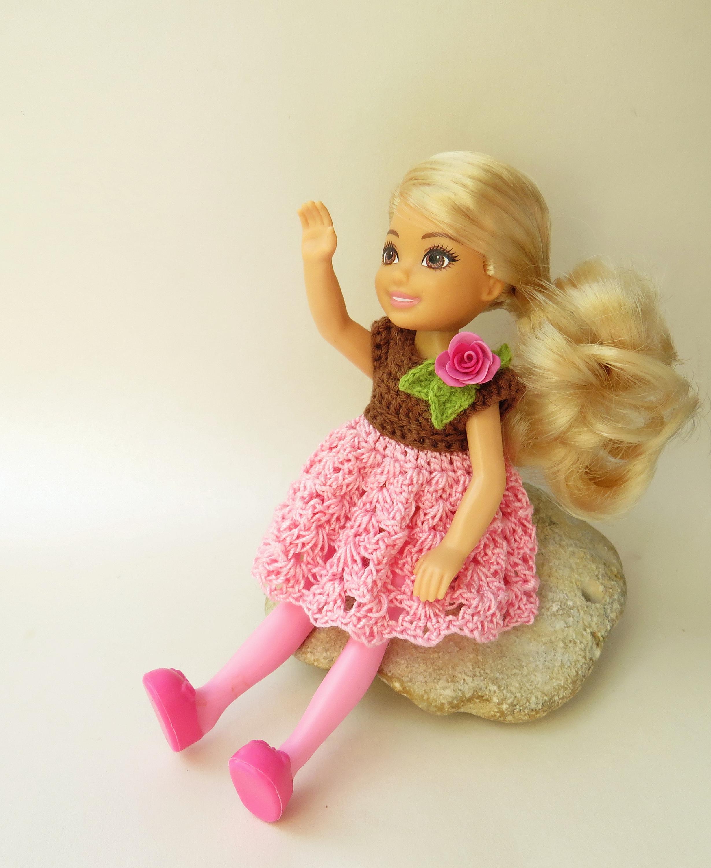 Chelsea Doll Clothes Chelsea Outfit Crochet Pink - Etsy
