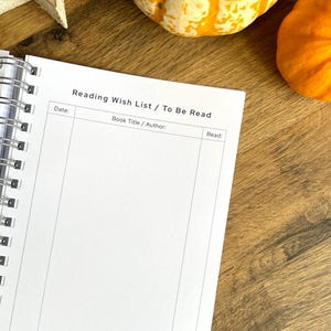 Reading Journal, 100 Book Review Journal, Botanical Spiral Reading Log ...