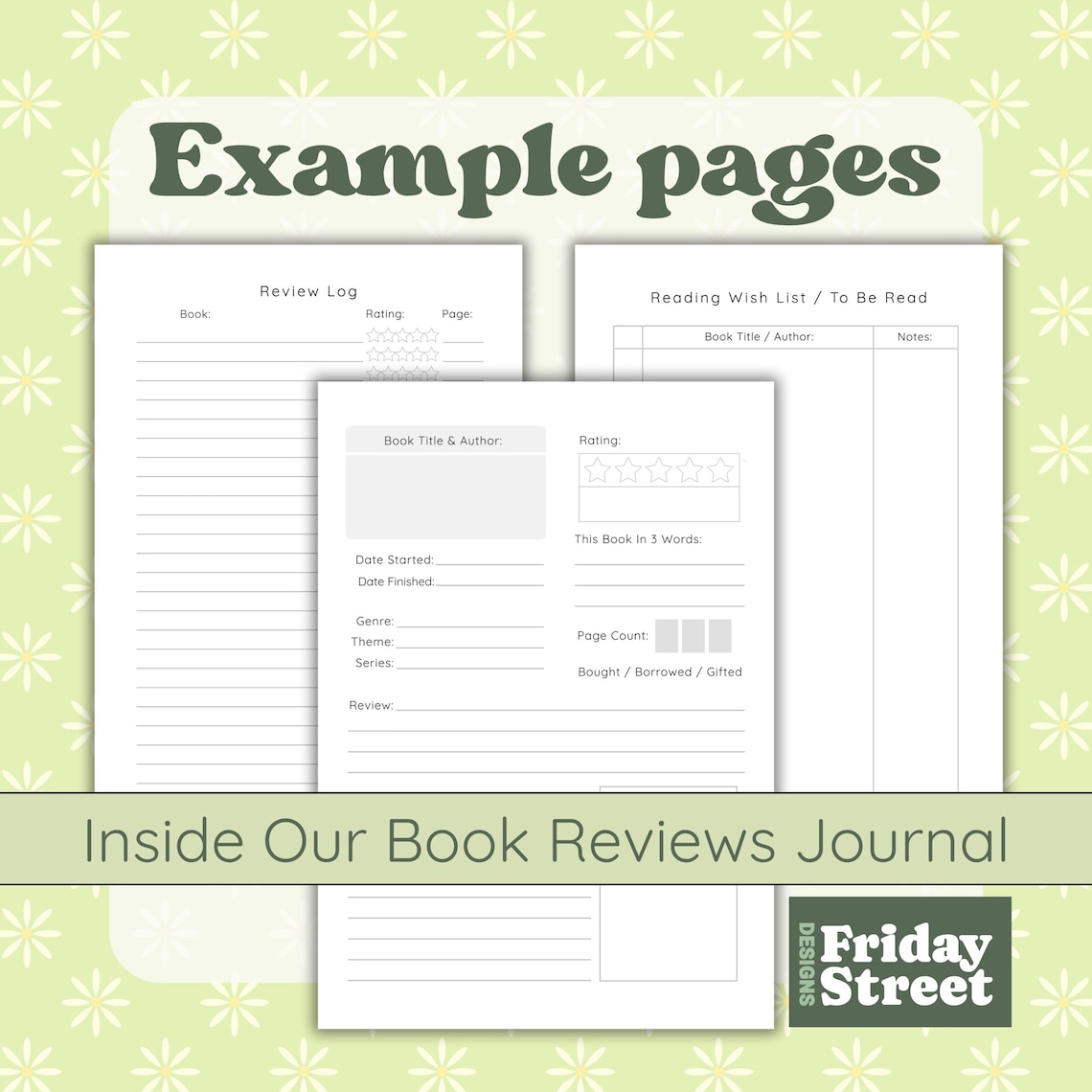 Reading Journal, Spiral Book Review Journal With Prompts, A5 Softcover ...