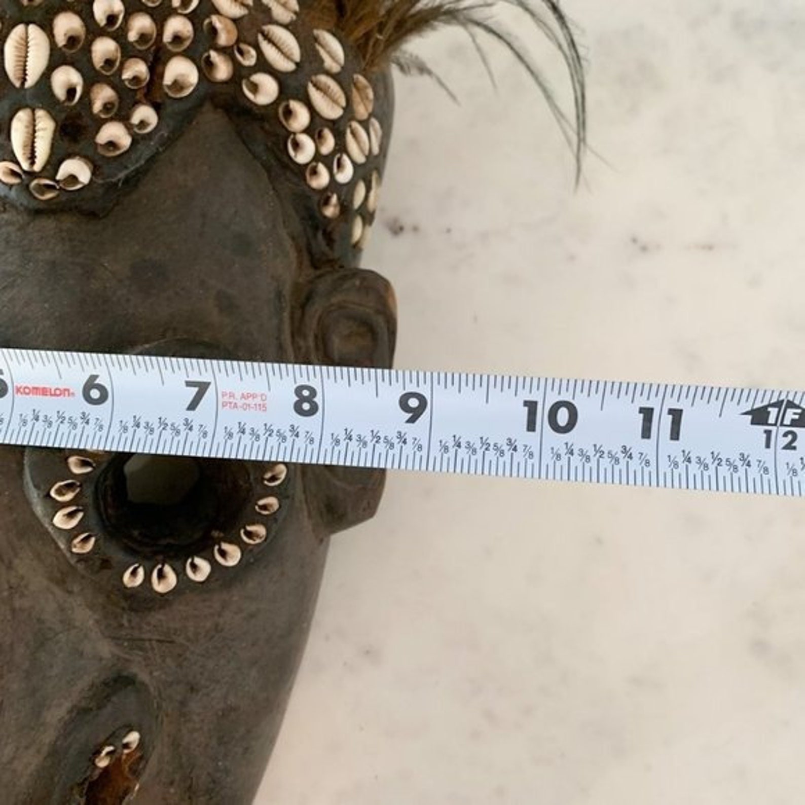 Vintage African Wood Mask With Cowrie Shells and Feathers - Etsy