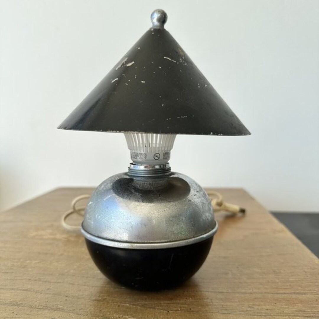 Glow Lamp by Ruth Gerth for Chase Black and Chrome - Etsy