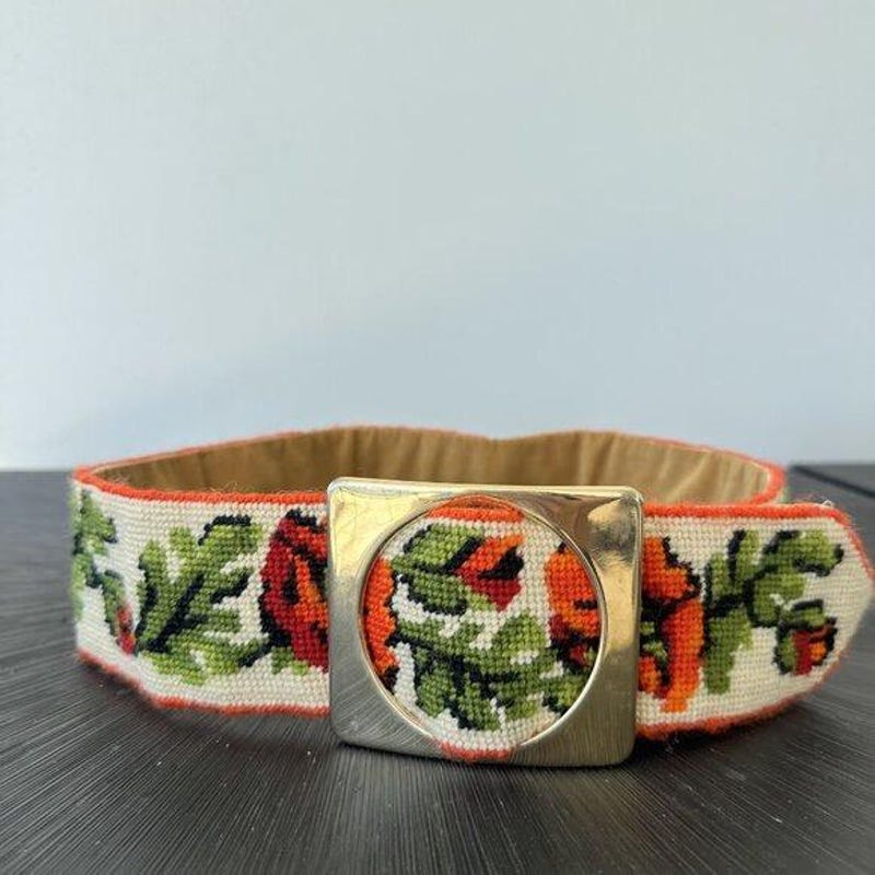 Needlepoint Belt - Etsy