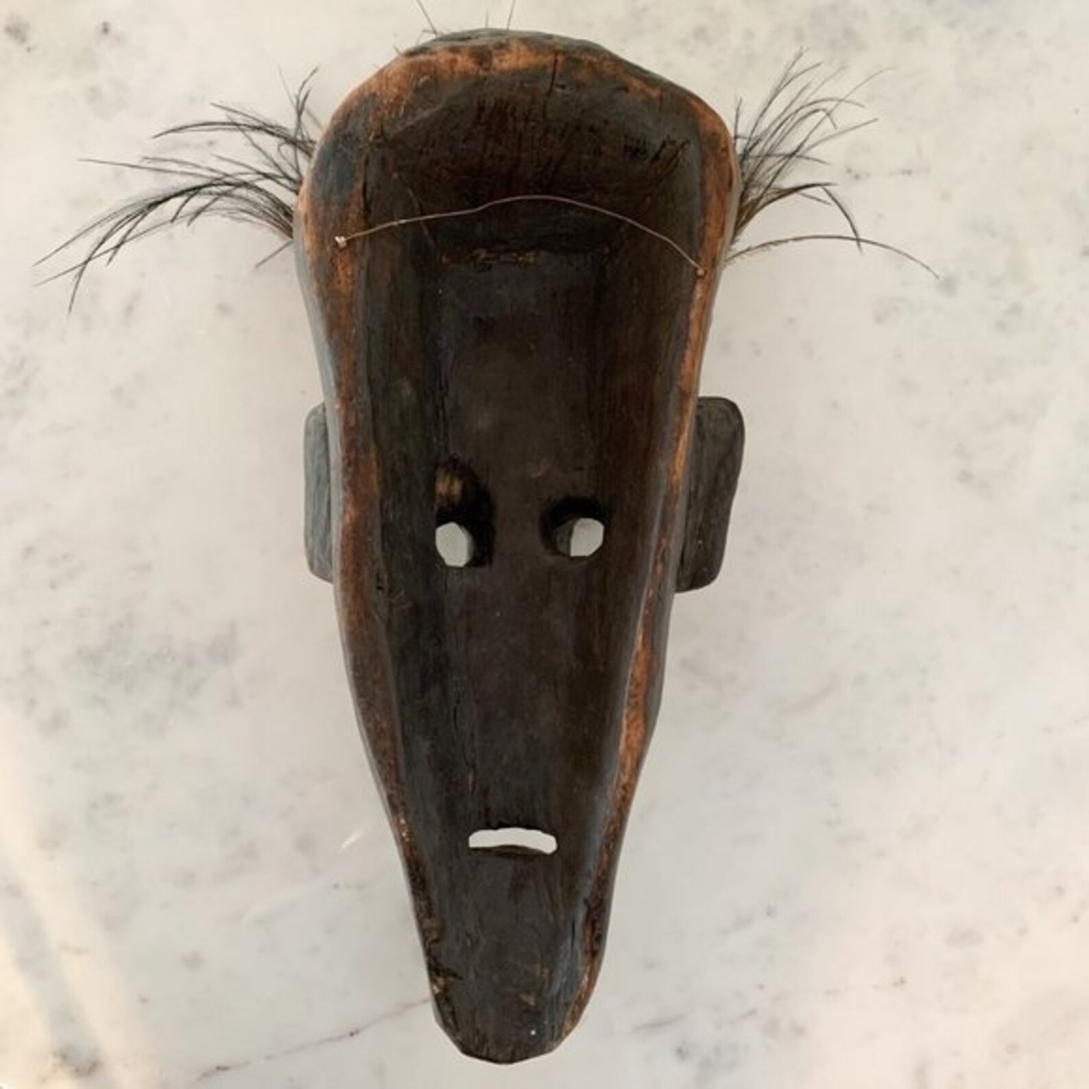 Vintage African Wood Mask With Cowrie Shells and Feathers - Etsy
