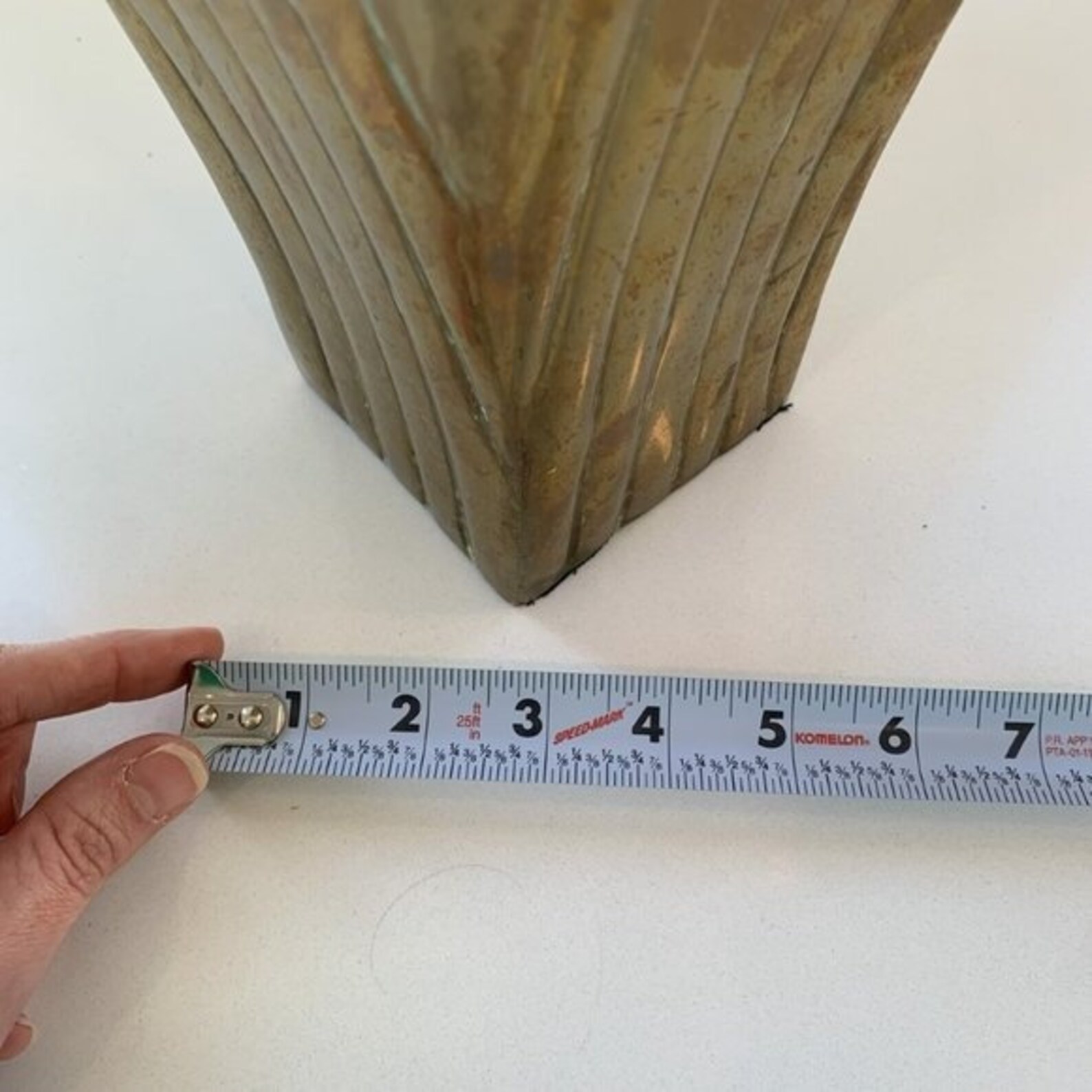 Large Dobli Cashier Brass Vase - Etsy