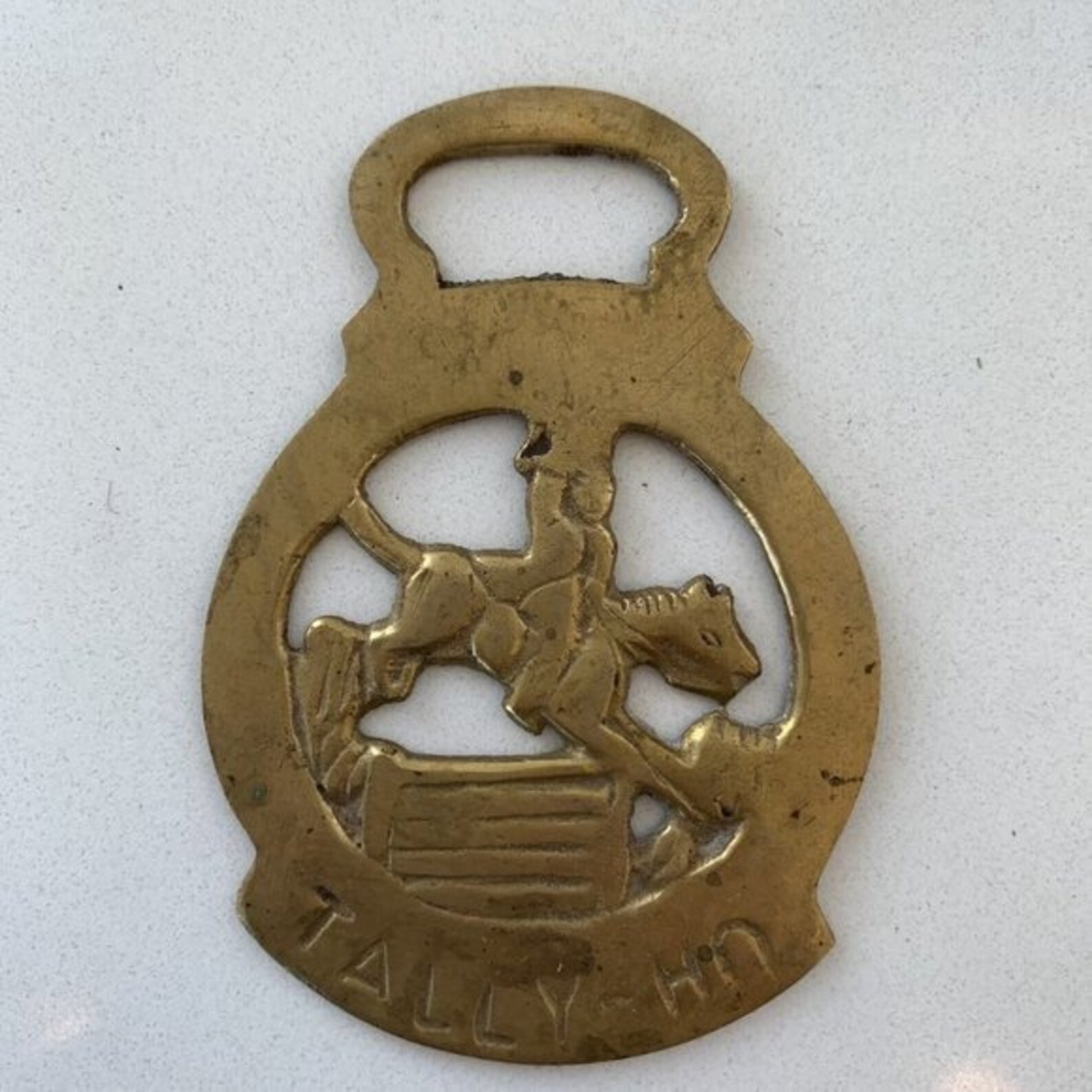 Pair of Antique Brass Horse Medallions - Etsy
