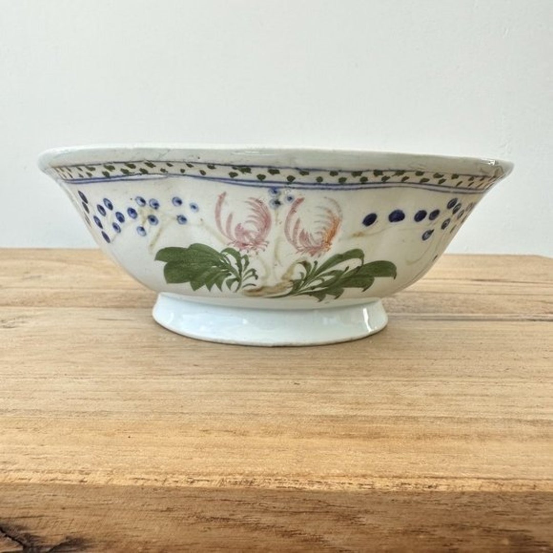 Antique Hand Painted Eggshell Porcelain Bowl Signed - Etsy