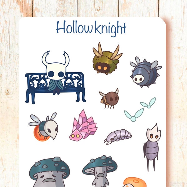 Sticker Sheet Hollow Knight - Etsy
