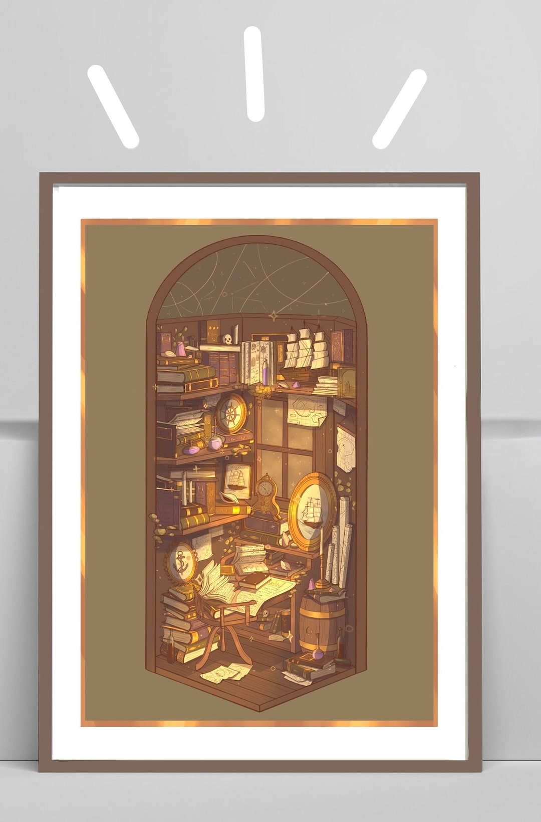 Illustration A4/A6- Pirate Tower - Etsy