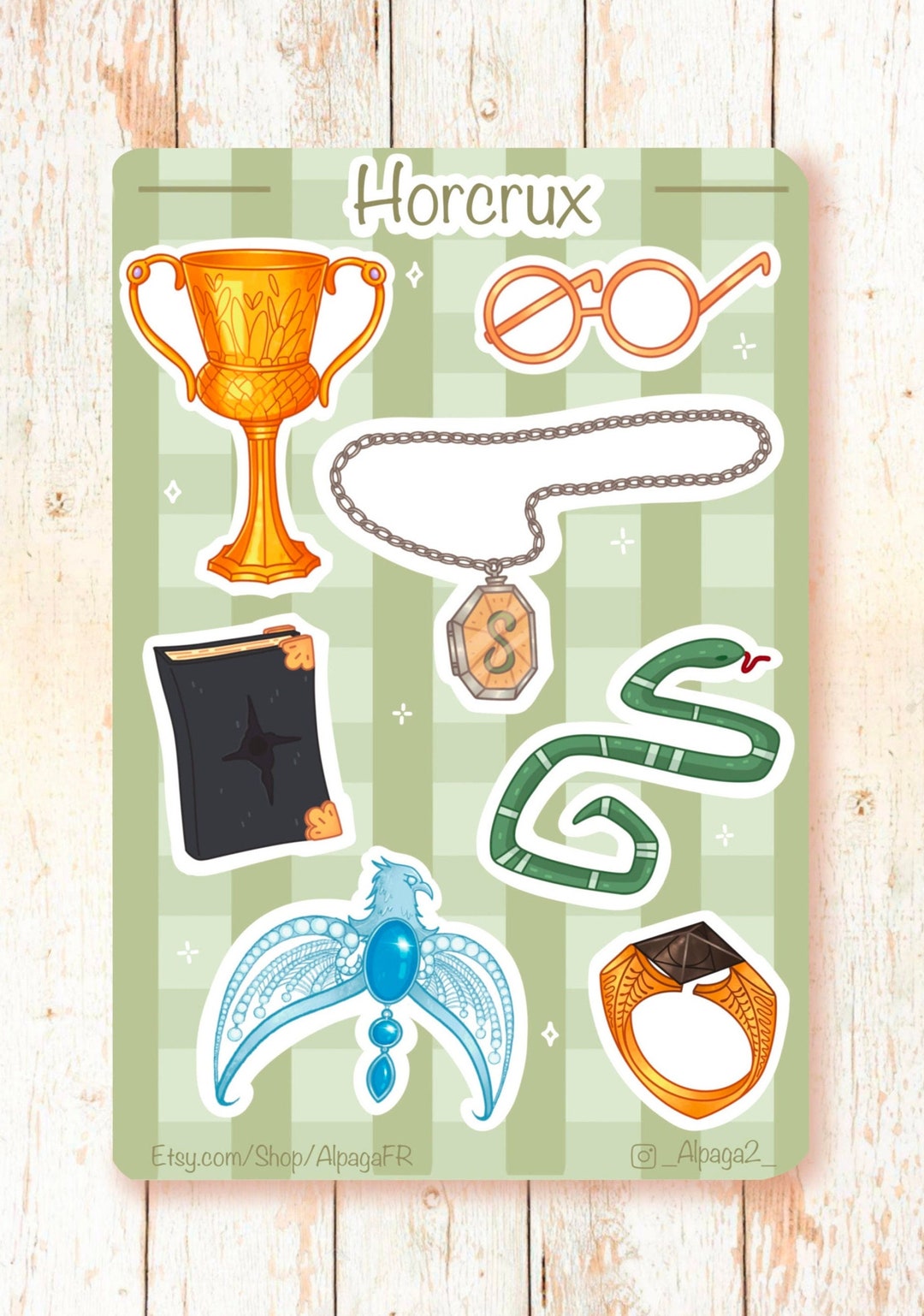 Horcrux Sticker Sheet- Vinyl/matte A6 - Etsy