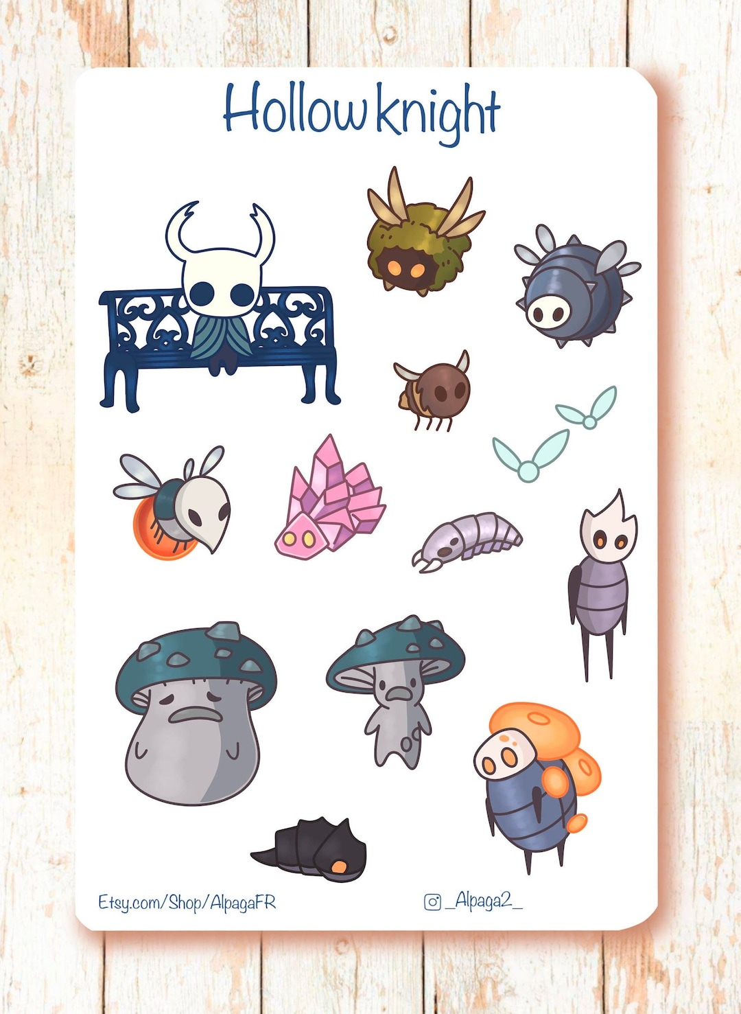 Hollow Knight Sticker Sheet- the Knight -vinyl/matte A6 - Etsy