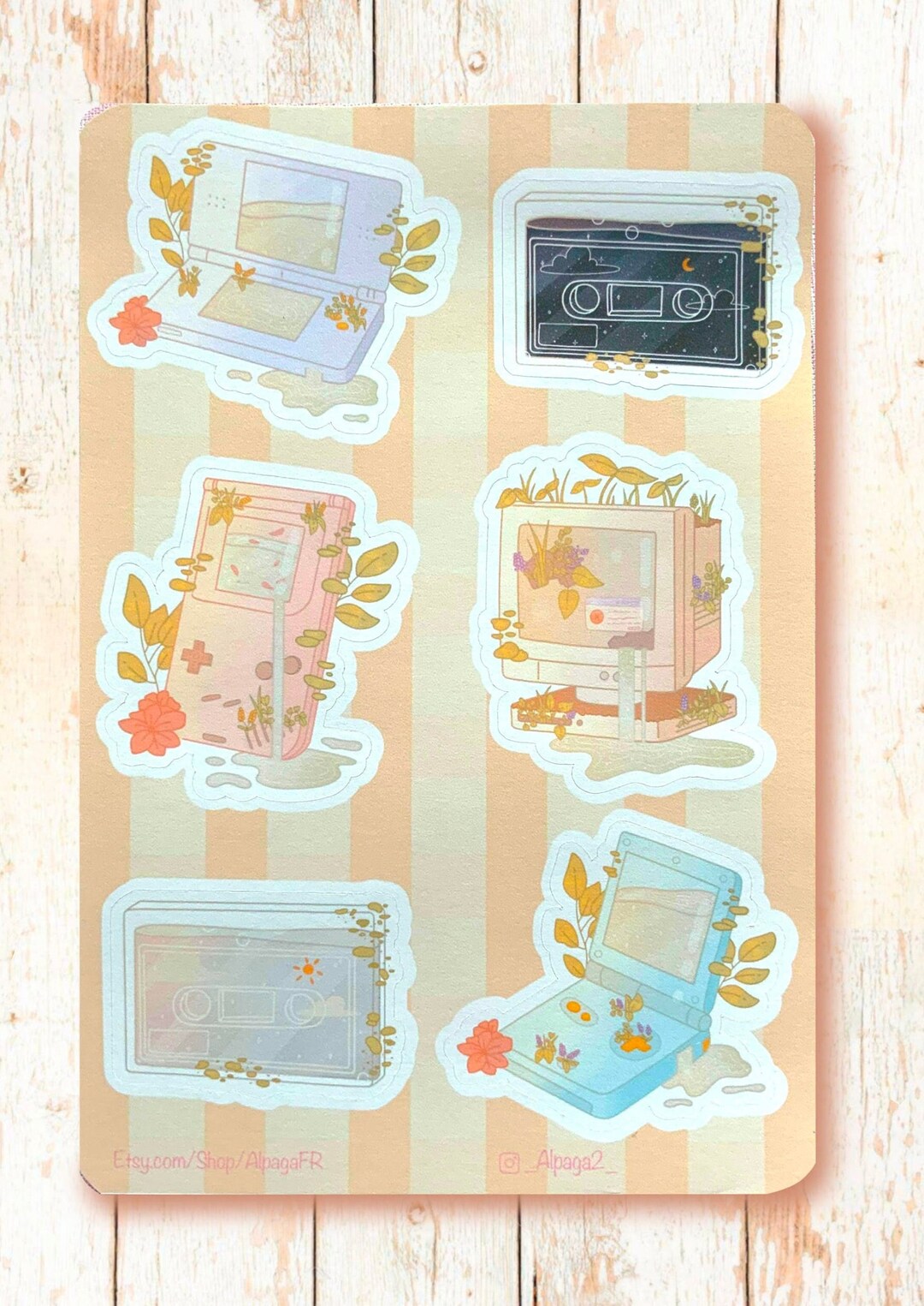 Retro/vintage Game Console Sticker Sheet Vinyl/matte A6. - Etsy