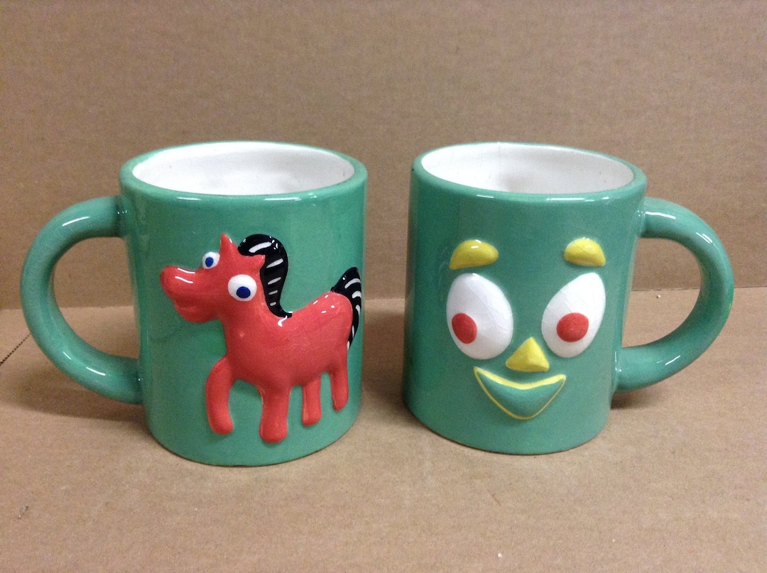 Gumby and Pokey Mug 3 D Pop Out 2001 Prema Toy Co. - Etsy