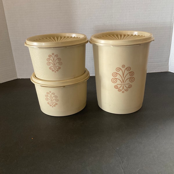 Vintage Tupperware Canisters - Etsy