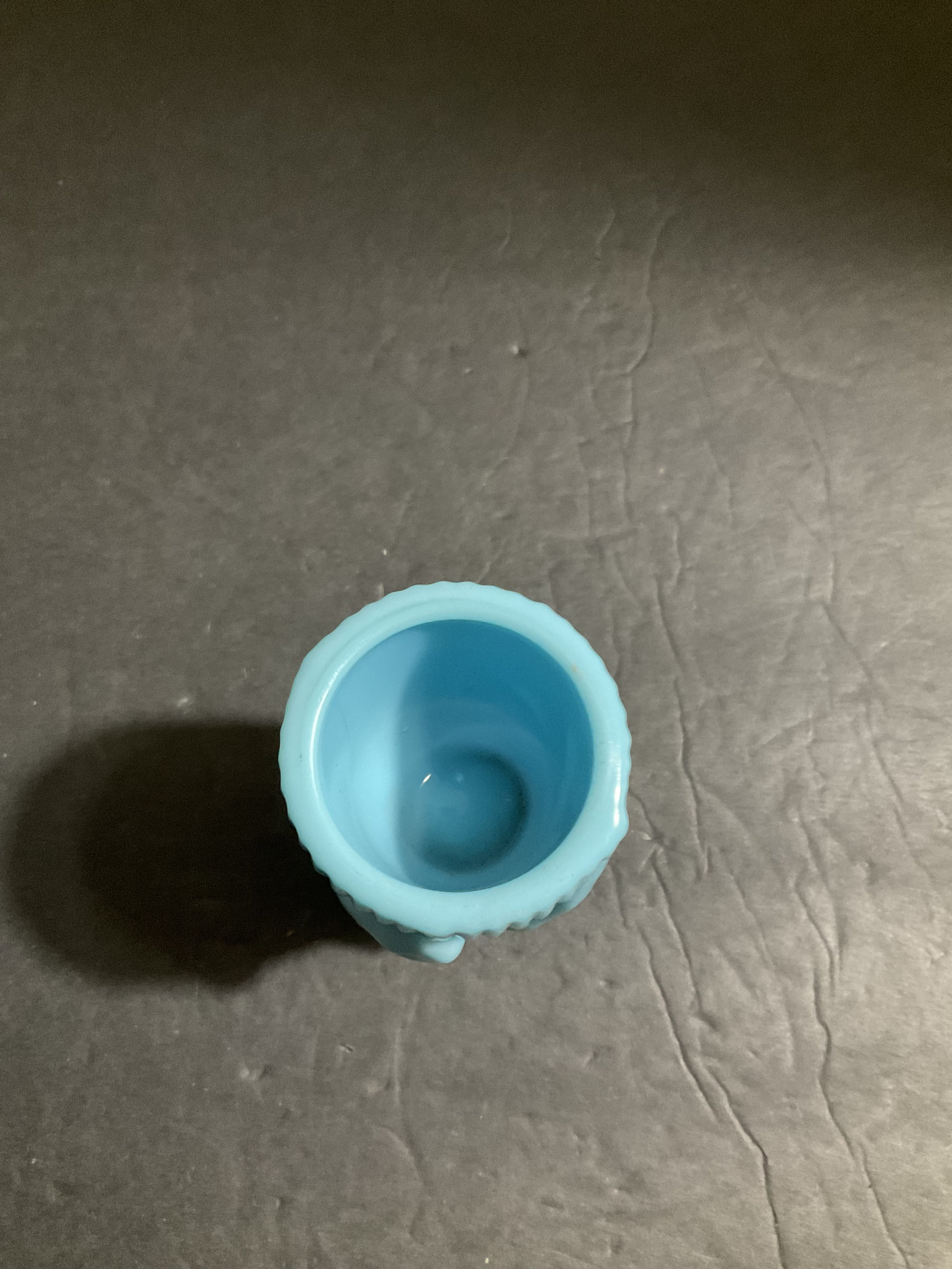 Vintage Delphite Blue Glass Beggars Hand Egg Cup - Etsy