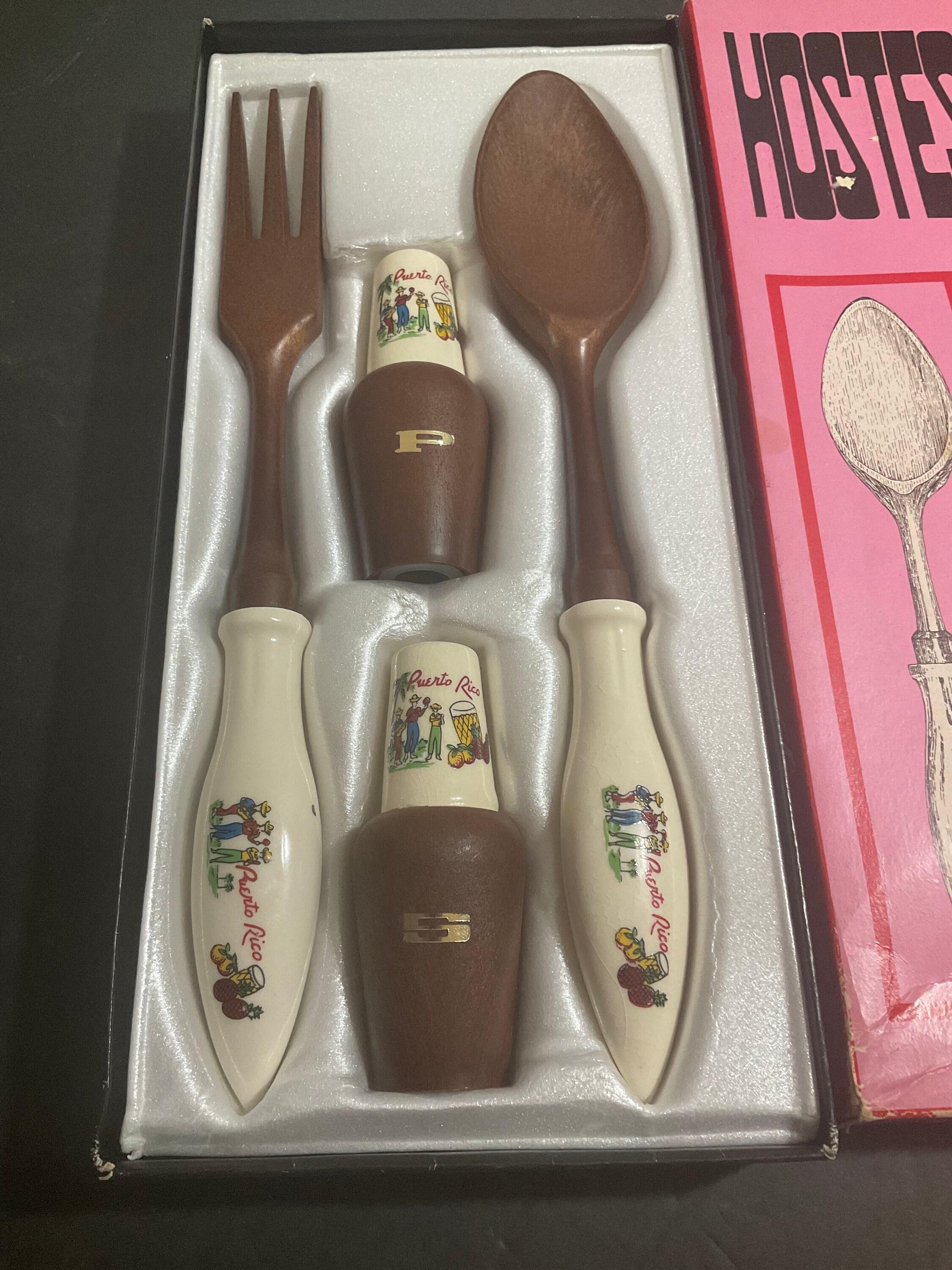 Vintage Puerto Rico Hostess Server Set With Shakers - Etsy