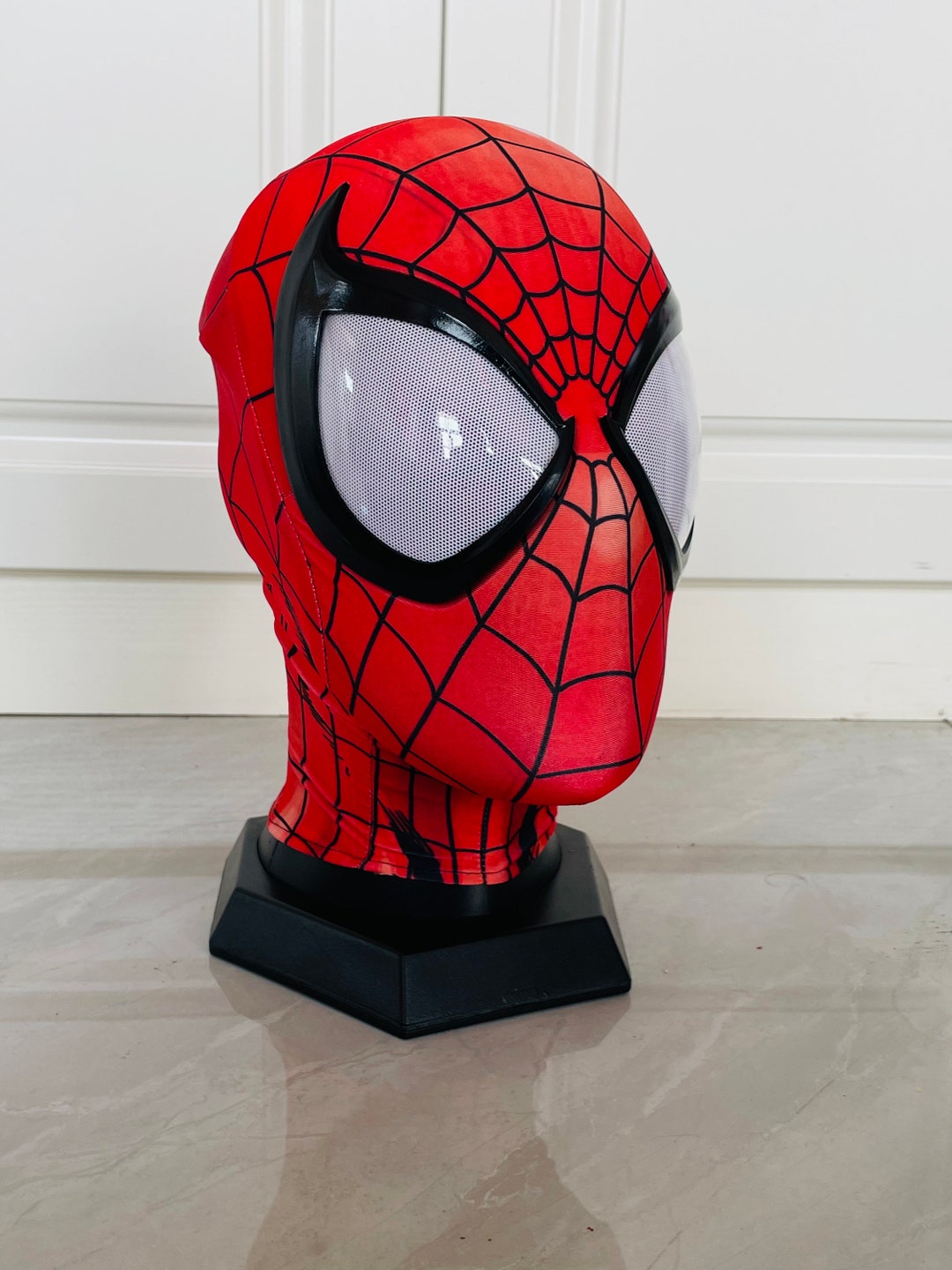 Comic Style Spiderman Mask Shell and Lenses / Bagley / Mcfarlane ...
