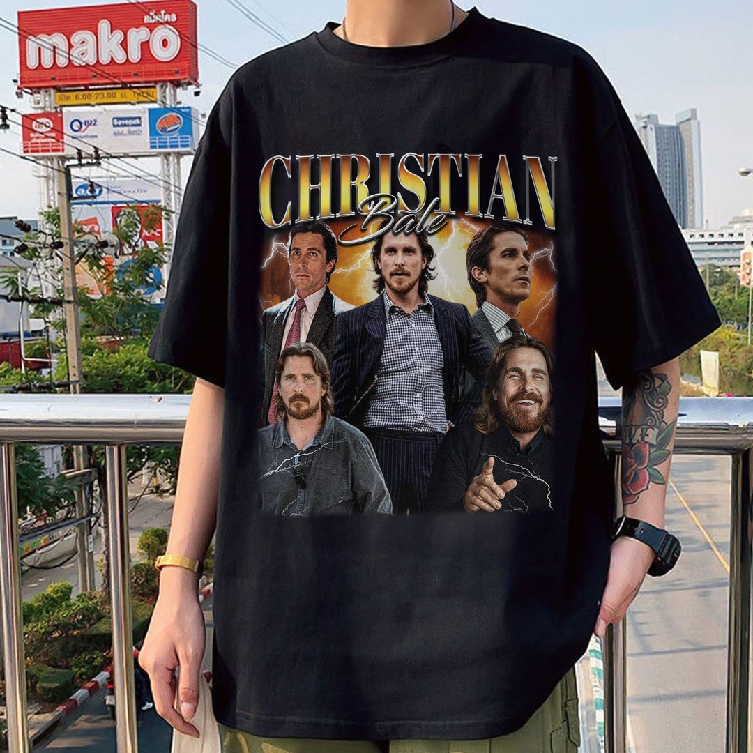 Limited Christian Bale Vintage T-shirt, Bootleg Retro 90's Fans Hoodie ...