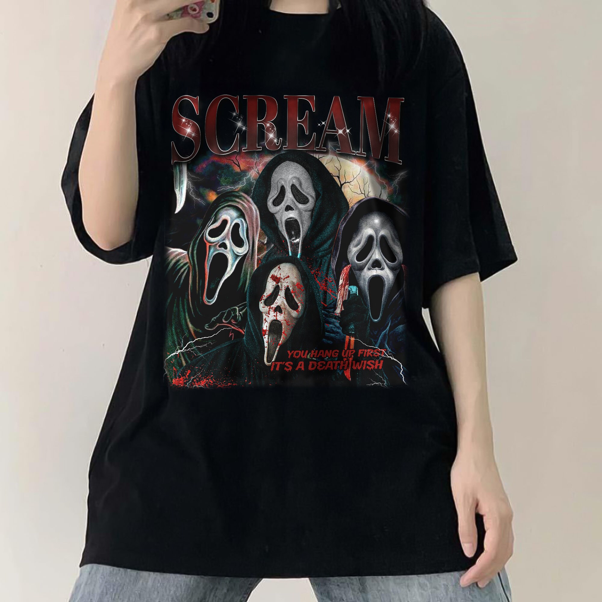 Limited Scream 90's Vintage T-Shirt, Sidney Actress Actor Stu Matcher ...