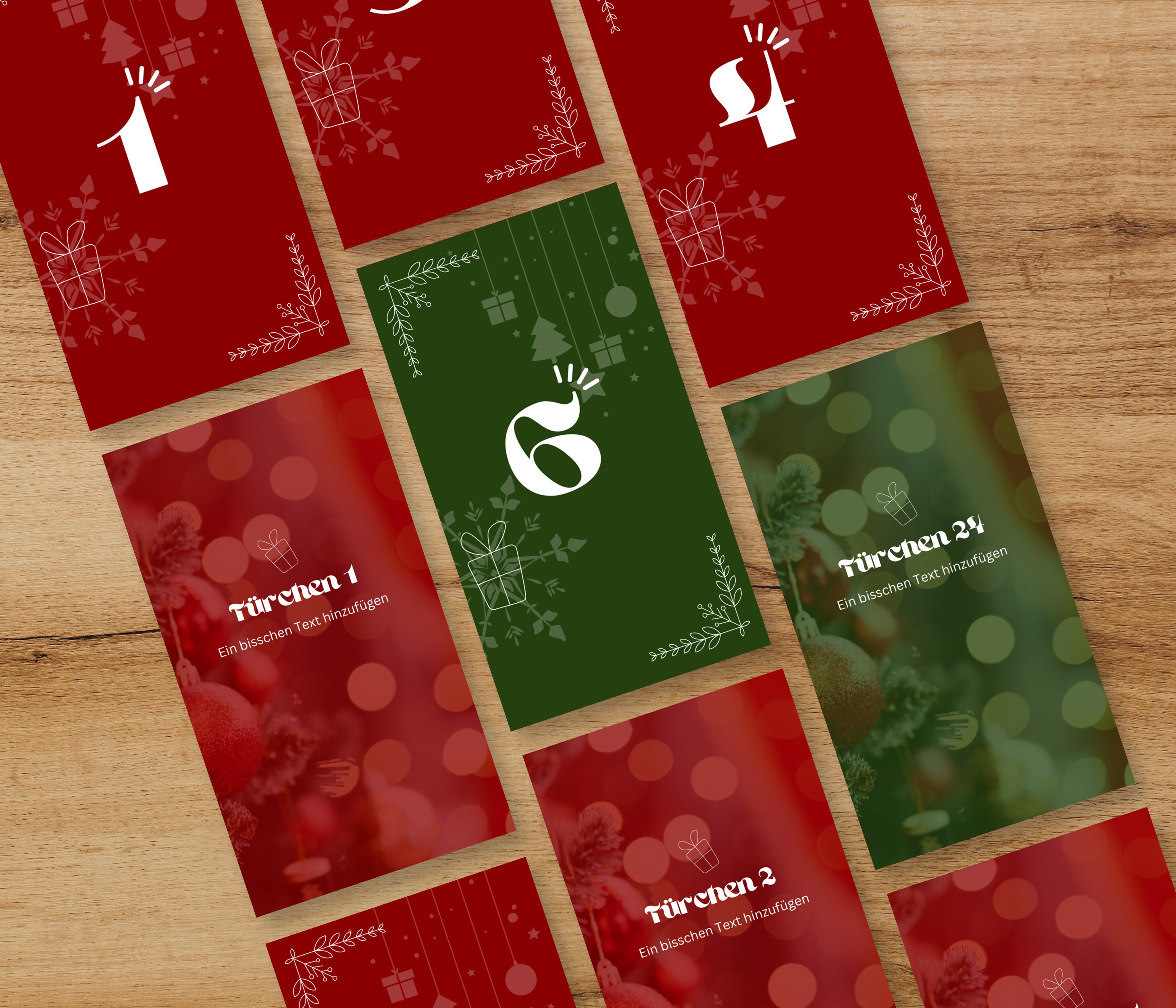 Digital Advent Calendar Instagram Template, Social Media Template Canva ...