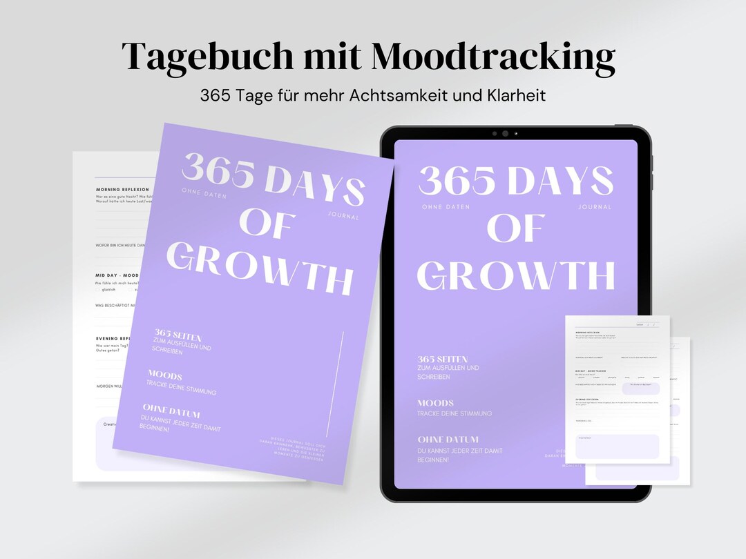 365-day Journal With Mood Tracker – Your Companion for a Mindful and ...