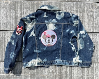 Minnie Mouse Denim Jacket - Etsy