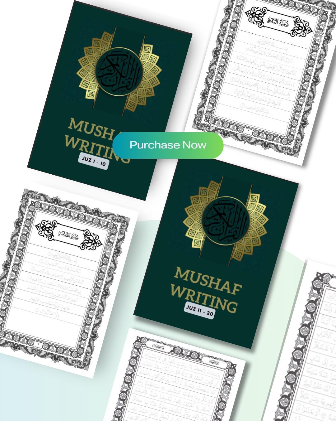 Quran Tracing Worksheets Juz 1 - Juz 30 Printable PDF - Etsy