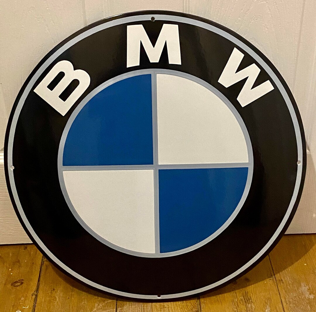 Rare Large BMW Automobiles Enamel Dealership Dealer Showroom Garage ...