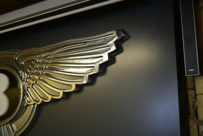 Rare Huge Bentley Main Showroom Advertising Sign Main Dealership ...