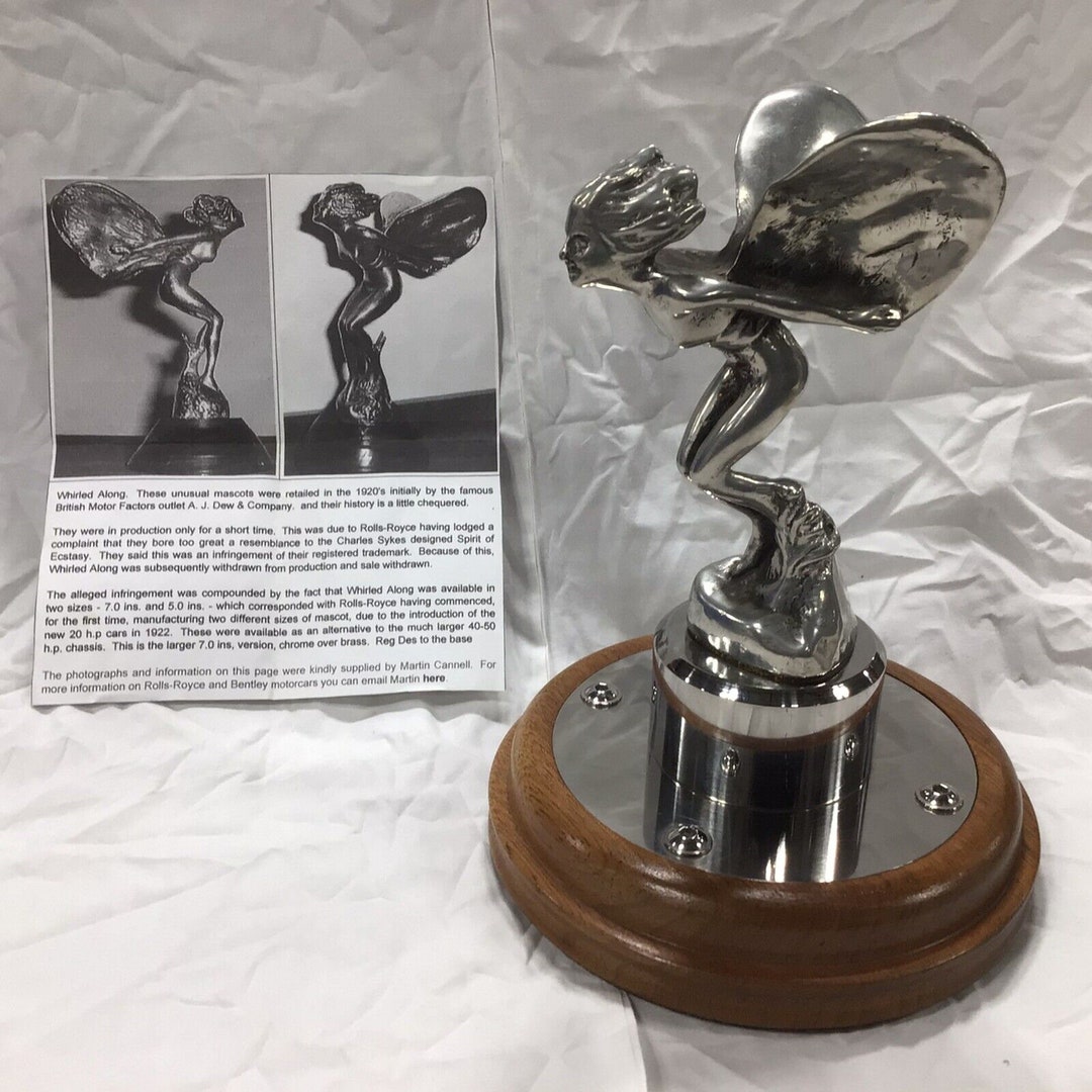 Rare - Vintage Whirled Along 1920's Hood Bonnet Car Auto Mascot - Etsy UK