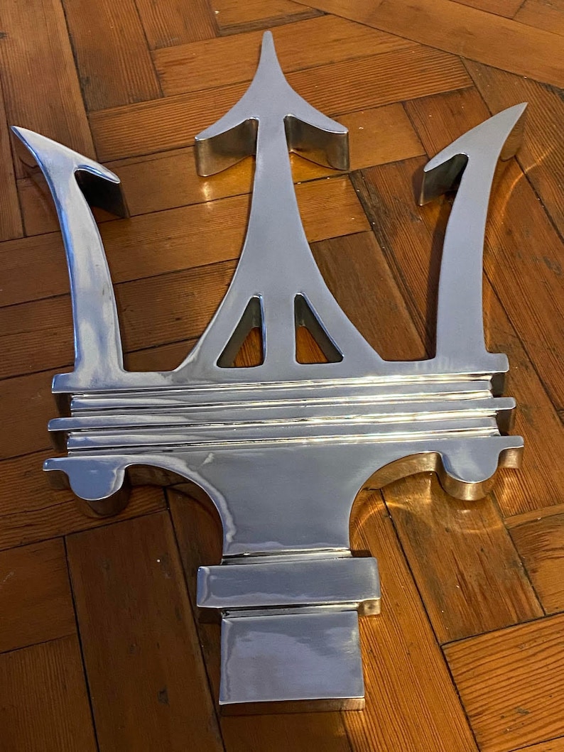 Rare Extra Large Maserati Trident Sign Dealership Ornament - Etsy