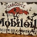 Antique Gargoyle Mobiloil Enamel Sign: Vacuum Oil Company Advertising ...