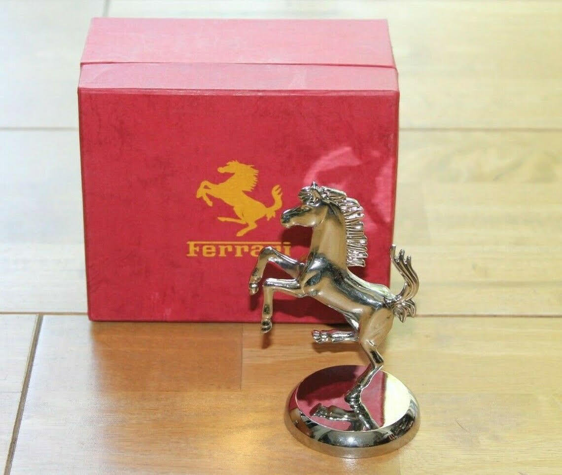 Silver Plated Ferrari Prancing Horse Mascot - Desk Statue Gift - Etsy